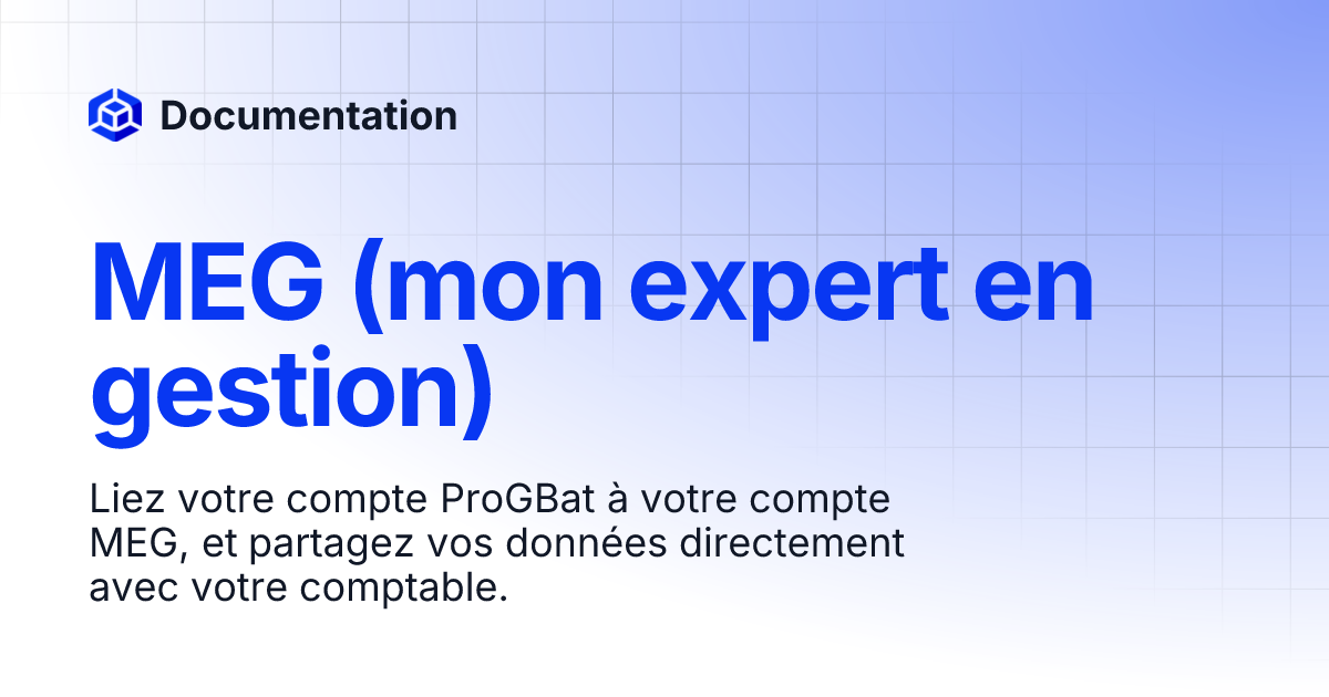 MEG (mon expert en gestion) | Documentation